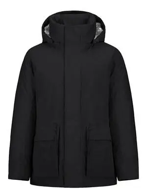 Herno Crinkle Metallic Parka - Black