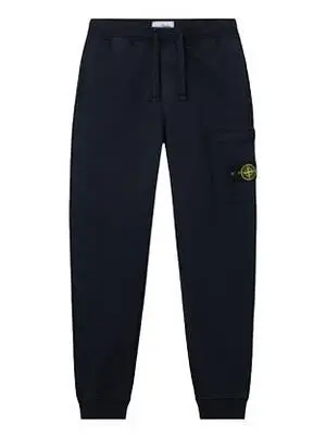 Stone Island 6200010 Organic Cotton Fleece Slim Fit Joggers - Navy Blue