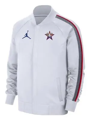 Mitchell & Ness X Nba 2025 Allstar Game Jordan Authentic On Court Fullsnap Game Jacket - White