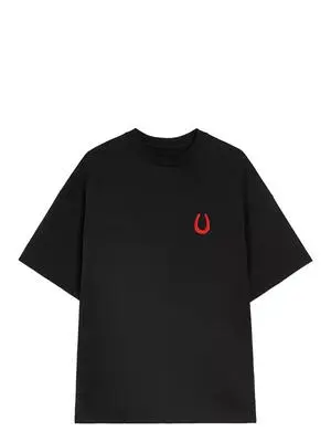 JIL SANDER Embroidered Crew-neck T-shirt - Black