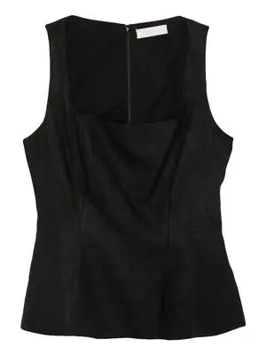 Faithfull The Brand Mina Square-neck Top - Black