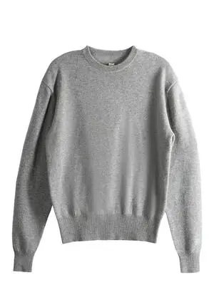 TOTEME Crew-neck Fine Knit Sweater - Grey