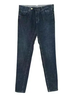 Incotex Buttoned Jeans - Blue