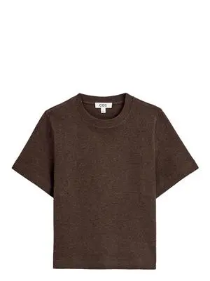 Cos Clean Cut T-Shirt Brown