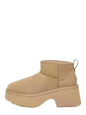 UGG Classic Ultra Mini New Heights Platform Boots - Neutrals