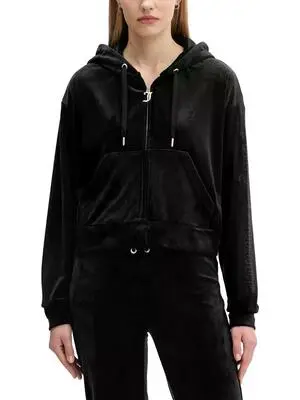 Juicy Couture Pocket Zip-fastening Hoodie - Black