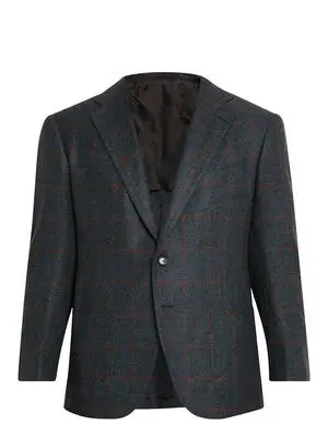 Cesare Attolini Plaid Cashmere Two-button Jacket - Green
