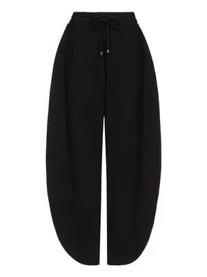 Alaïa Cotton Barrel-leg Jogger Sweatpants - Black
