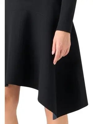 Akris Long-sleeve Jersey Dress - Black