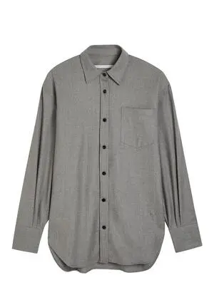 Maria Mcmanus Stretch-wool Shirt - Grey