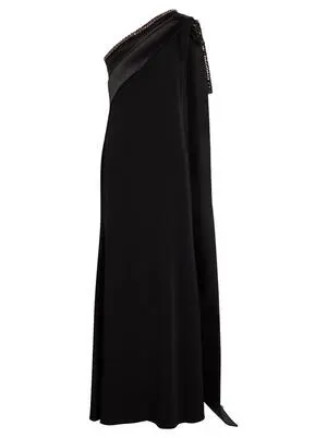 Roland Mouret Bow Crystal-embellished Gown - Black