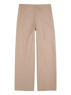 Vince Wide-leg Wool-blend Trousers - Beige