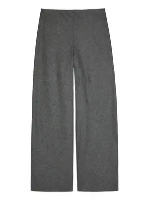 Vince Wide-leg Wool-blend Trousers - Light Grey