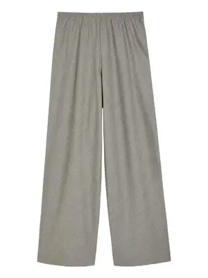 Maria Mcmanus Straight-leg Stretch-wool Trousers - Grey