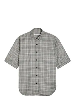 Maria Mcmanus Plaid Wool-blend Shirt - Grey