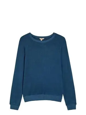 Eberjey Stretch-knit Sweatshirt - Navy