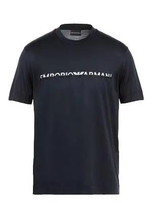 Emporio Armani T-shirt Size Lyocell, Cotton - Navy