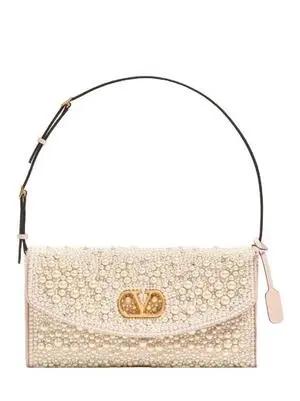 Valentino Garavani Devain Small Shoulder Bag - Cream