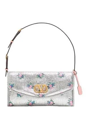 Valentino Garavani Devain Small Shoulder Bag - Silver