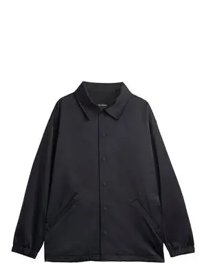 Y3 Graphic Nylon Coach Jacket - Black