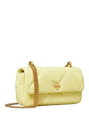 Tory Burch Kira Diamond Quilt Mini Flap Bag - Frozen Zest