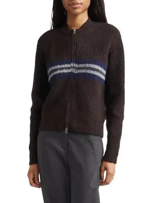 Paloma Wool Penalti Wool Blend Zip Cardigan - Brown