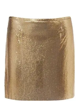 Rabanne Chainmail Mini Skirt - Gold