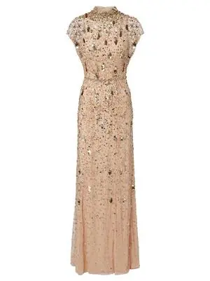 Jenny Packham Sylvie Embellished Gown - Pink