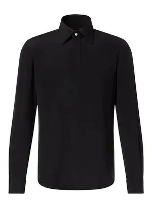 Thom Sweeney Silk Shirt - Black