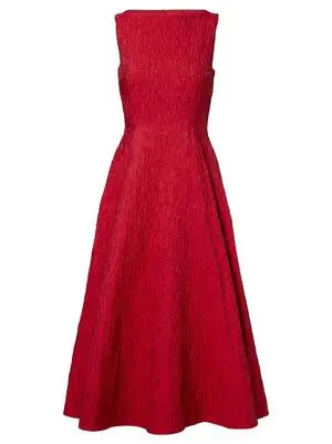 ROKSANDA Tera Cloqué Midi Dress - Red