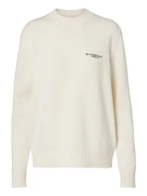Givenchy Logo Wool And Cashmere Sweater - White