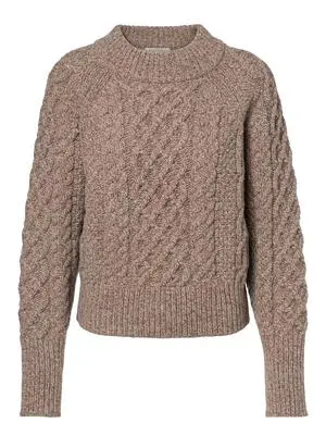 EMILIA WICKSTEAD Emory Cable-Knit Wool Sweater