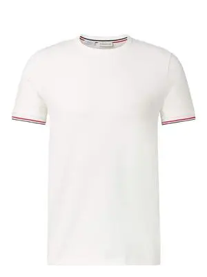 Moncler Cotton-blend Jersey T-shirt - White