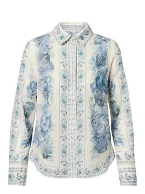 Zimmermann Wanderlust Cotton Shirt - Blue