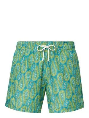 Etro Paisley Swim Trunks - Green