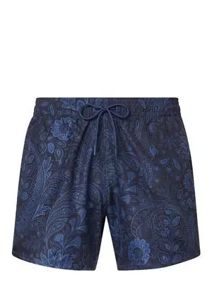 Etro Paisley Swim Trunks - Blue
