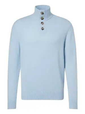 ALLUDE Wool And Cashmere Turtleneck Sweater - Blue