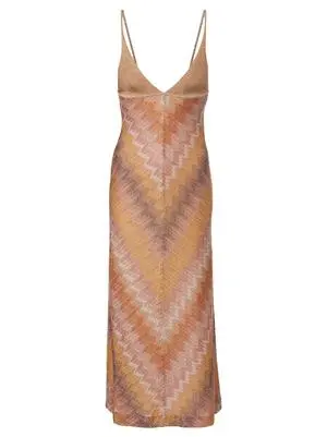 Missoni Lamé Midi Dress - Gold