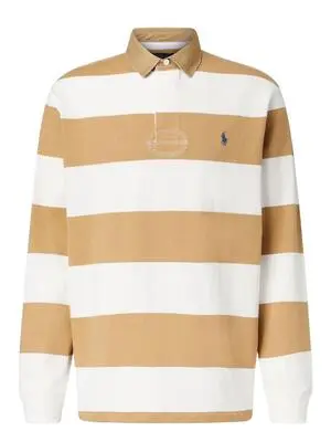 Polo Ralph Lauren Striped Cotton Polo Shirt - Brown