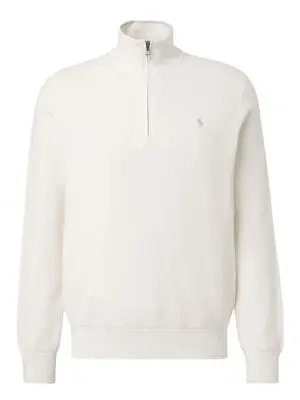 Polo Ralph Lauren Polo Ralph Lauren 100% Cotton Quarter Zip Sweater White