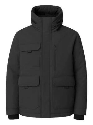 QUARTZ CO. Teslin Recycled Down Winter Jacket - Black