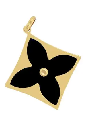 THE LOVERY FINE JEWELRY Luxe Flower Charm - Onyx