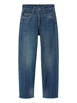 MAISON MARGIELA Frayed Distressed Straight-leg Jeans - Blue