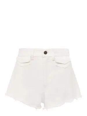 Chloé High-rise Denim Mini Shorts - White
