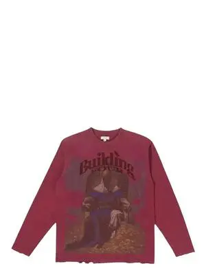 BLDG4 Golden Rule Long Sleeve Knite Tee Shirt - Rhododendron