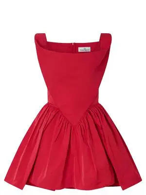 VIVIENNE WESTWOOD Sunday Pleated Taffeta Mini Dress - Red