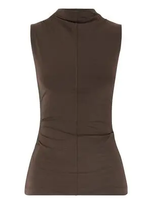 Sir The Label Matheo Draped Jersey Tank - Brown
