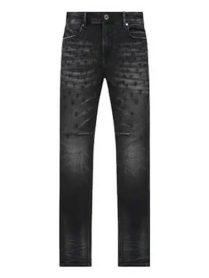 RtA Bryant Skinny Fade Allover Cross Jeans - Graphite