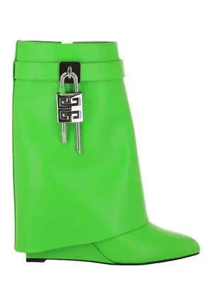 Givenchy Shark Lock Ankle Boots Absynthe Green