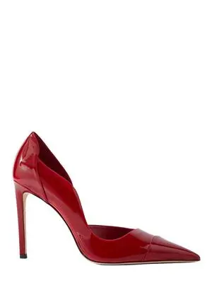 JIMMY CHOO Brigitte 100 Patent-leather Pumps - Red